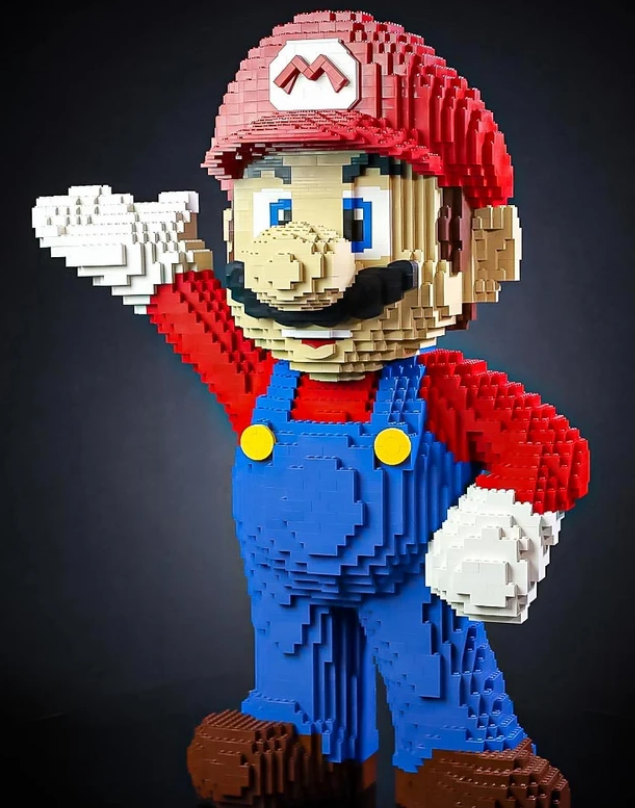 Amazing LEGO Mario Sculpture Available From Bricker Builds | Adam's ...